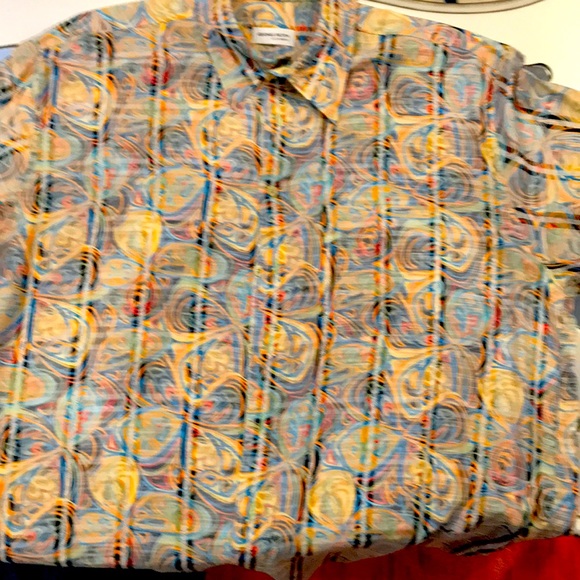 George Roth | Shirts | Mens Stunning George Roth Colorful Button Up ...